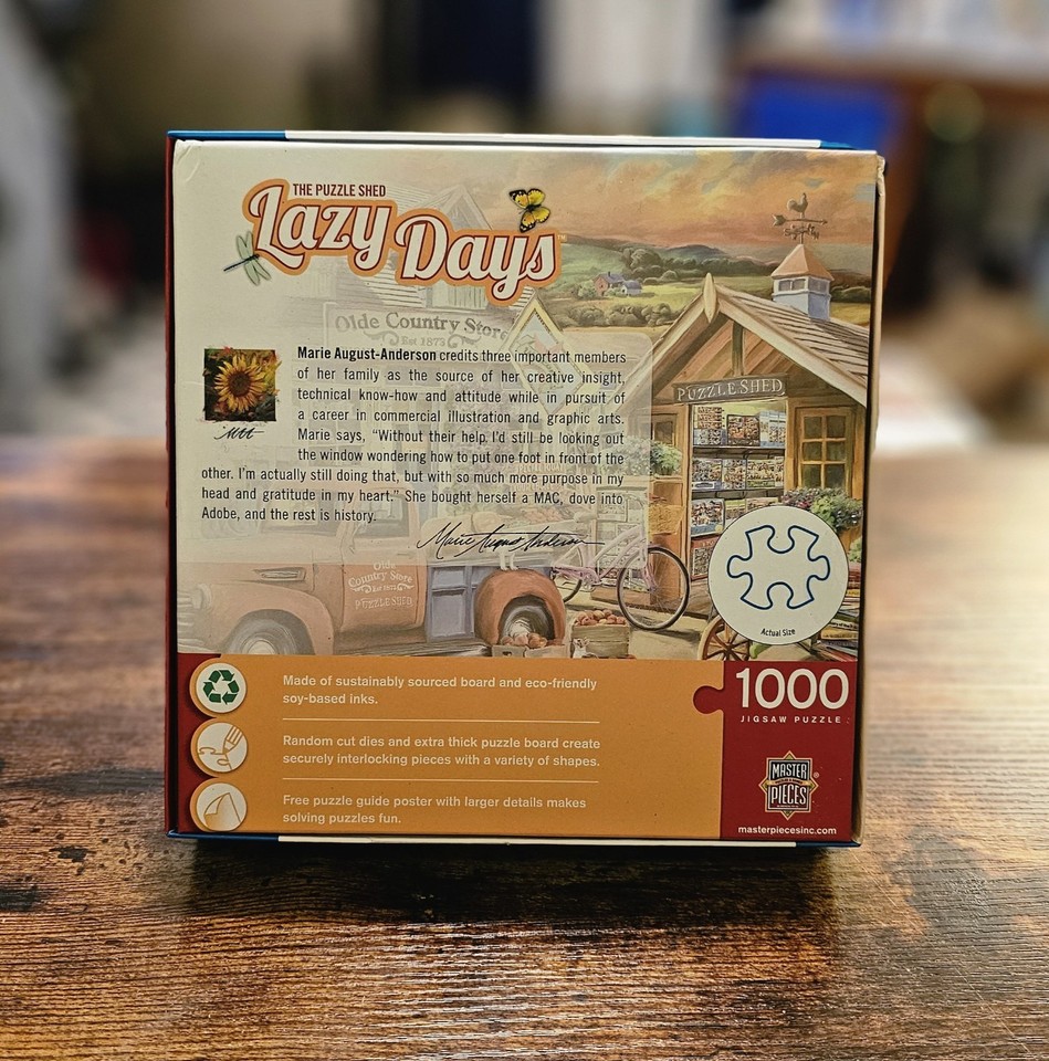 Masterpieces Lazy Days Puzzle Shed 1000 Pc Puzzle New Old Country Store ...