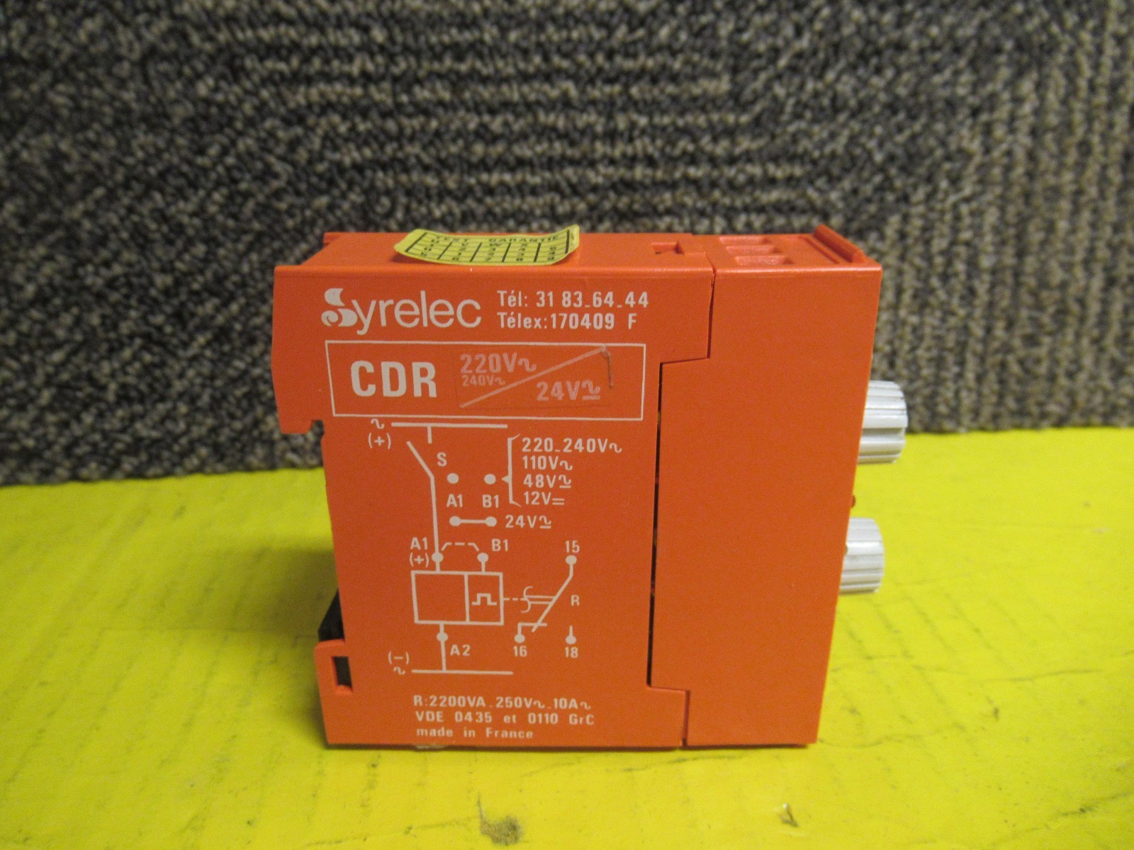 SYRELEC TIMER RELAY CDR 220-240V/24V VOLT 10A A AMP | eBay