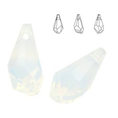 Polygon drop pendant 6015 Swarovski® white opal (234) 13mm | eBay