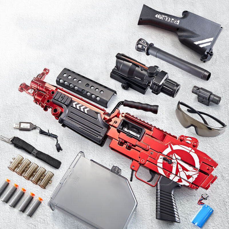 Soft Bullet Toy Gun Dart Foam Pellet Blasters 3 Fire Modes Shotgun ...