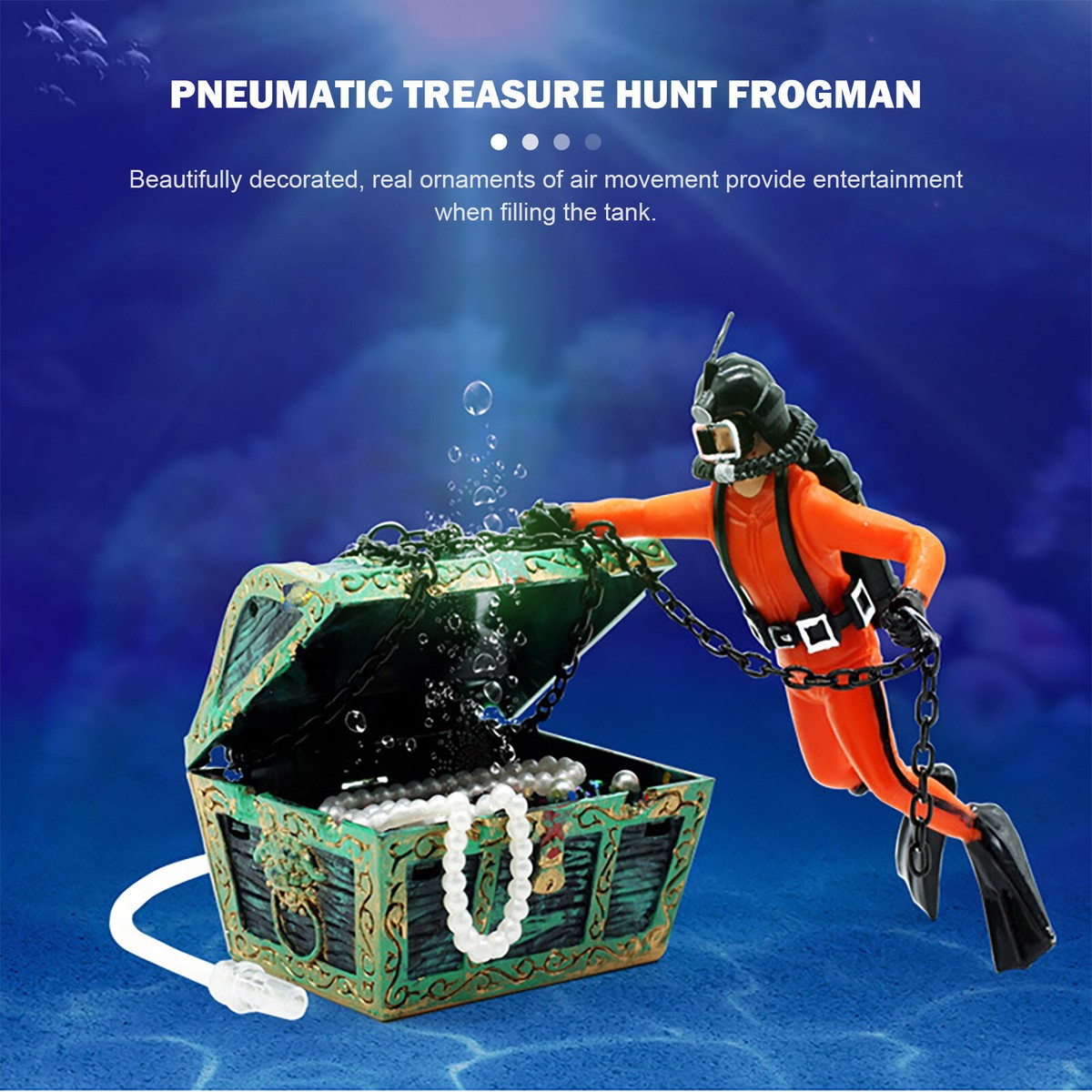 Fish Tank Treasure Chest Penn Plax Action Treasure Chest And Diver
