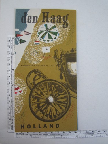 Plaquette dépliant touristique Pays Bas Den Haag Hollande | eBay