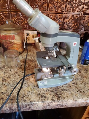 American Optical Spencer Laboratory Microscope 1037 vintage 3 views Lab ...