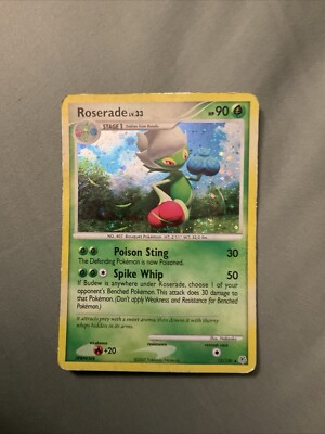 Pokemon Card TCG - Roserade 13/130 Holo Rare - 2007 Diamond & Pearl ...