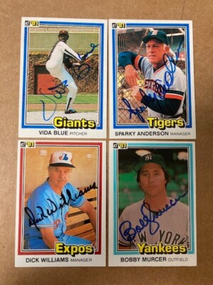 Bobby Murcer Signed 1981 Donruss Card(auction for one Card) JSA ...