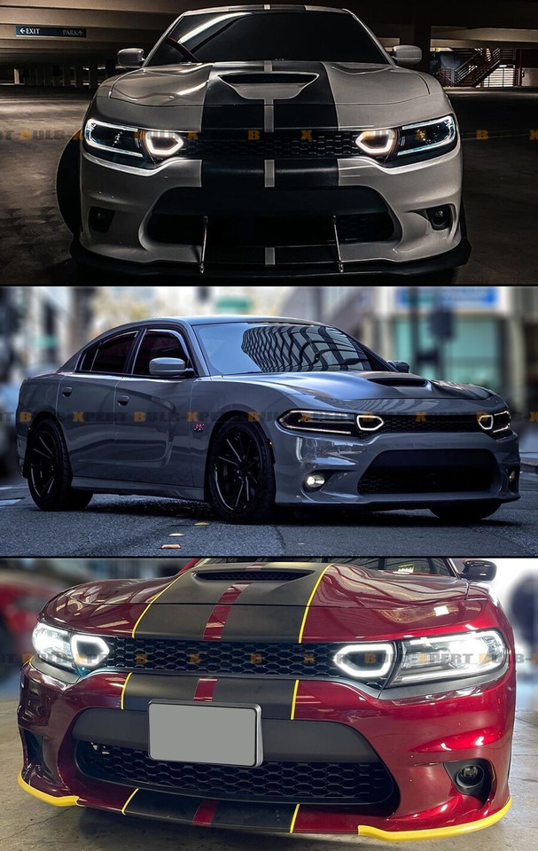 FOR 2015-23 CHARGER R/T SCAT PACK SRT SWITCH BACK DRL DUAL LED MESH ...