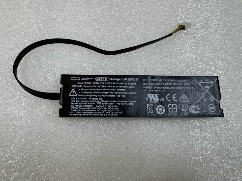 New 2025 HP DL20 Gen10 878641-001 782961-B21 HPE 12W battery | eBay