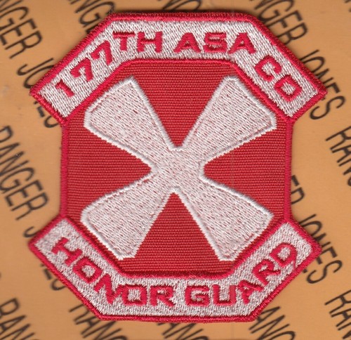 177th ASA Honor Guard MI 8th Army Security Agency Korea 1 piece 3.5" patch c/e | eBay