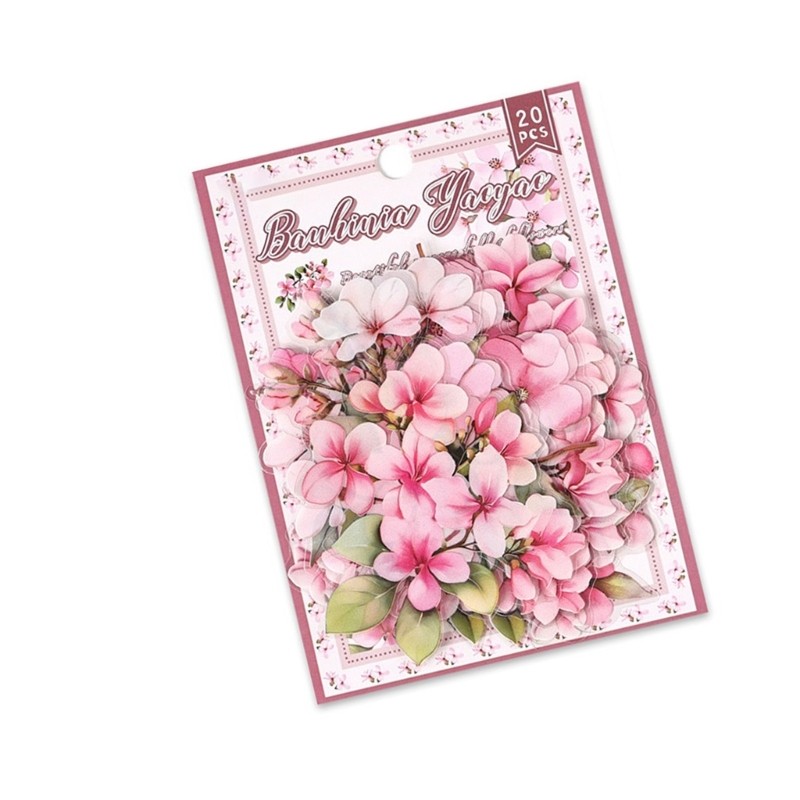20Pcs Plant Flower Sticker for Scrapbooking Notebook Journal Water ...