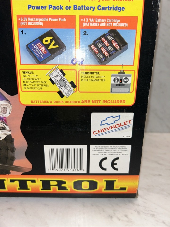 RARE NEW NOS EZ-TEC RC Hot Rod 57 Chevy Bel Air Radio Control Car ...