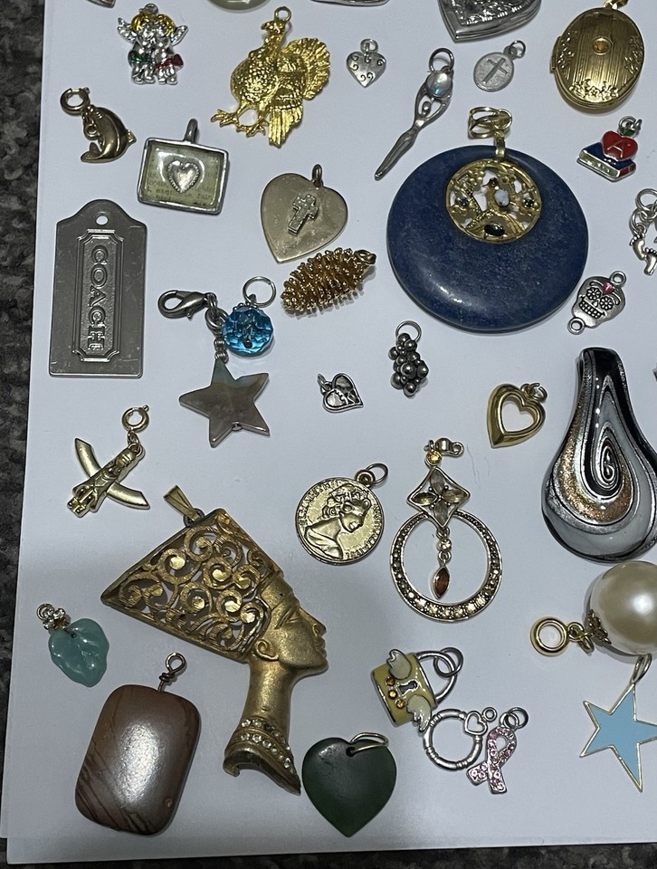 Stunning Large Lot Vintage-Mod Assorted Pendants/Charms~72pc | eBay