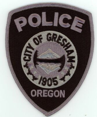 OREGON OR GRESHAM POLICE SUBDUED SWAT STYLE NICE SHOULDER PATCH SHERIFF ...