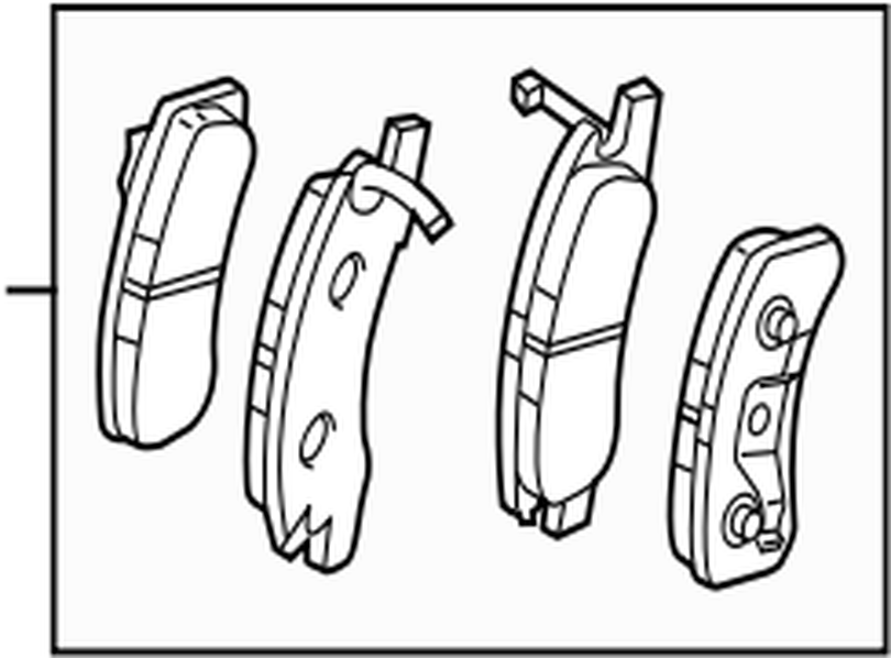 4605B005 Mitsubishi Pad set, fr brake 4605B005, New Genuine OEM Part | eBay