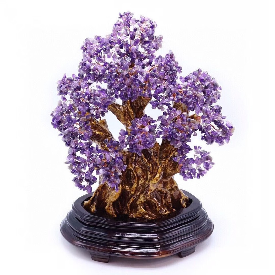 Natural Purple Crystal Tree Quartz Home Decor for Wealth and Prosperity ...