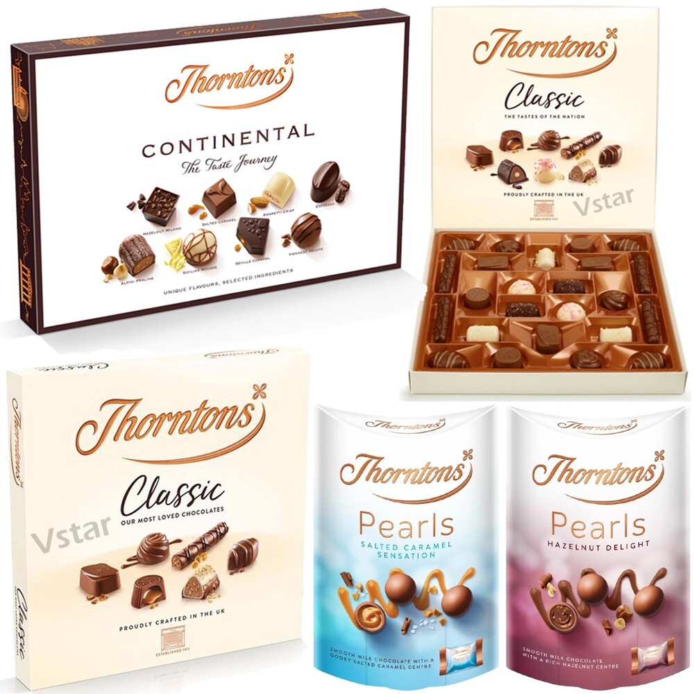 Thorntons Pearls & Milk, Dark, White Classic Assorted Gift Box ...