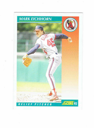 Mark Eichhorn California Angels RP #221 Score 1992 #Baseball Card | eBay