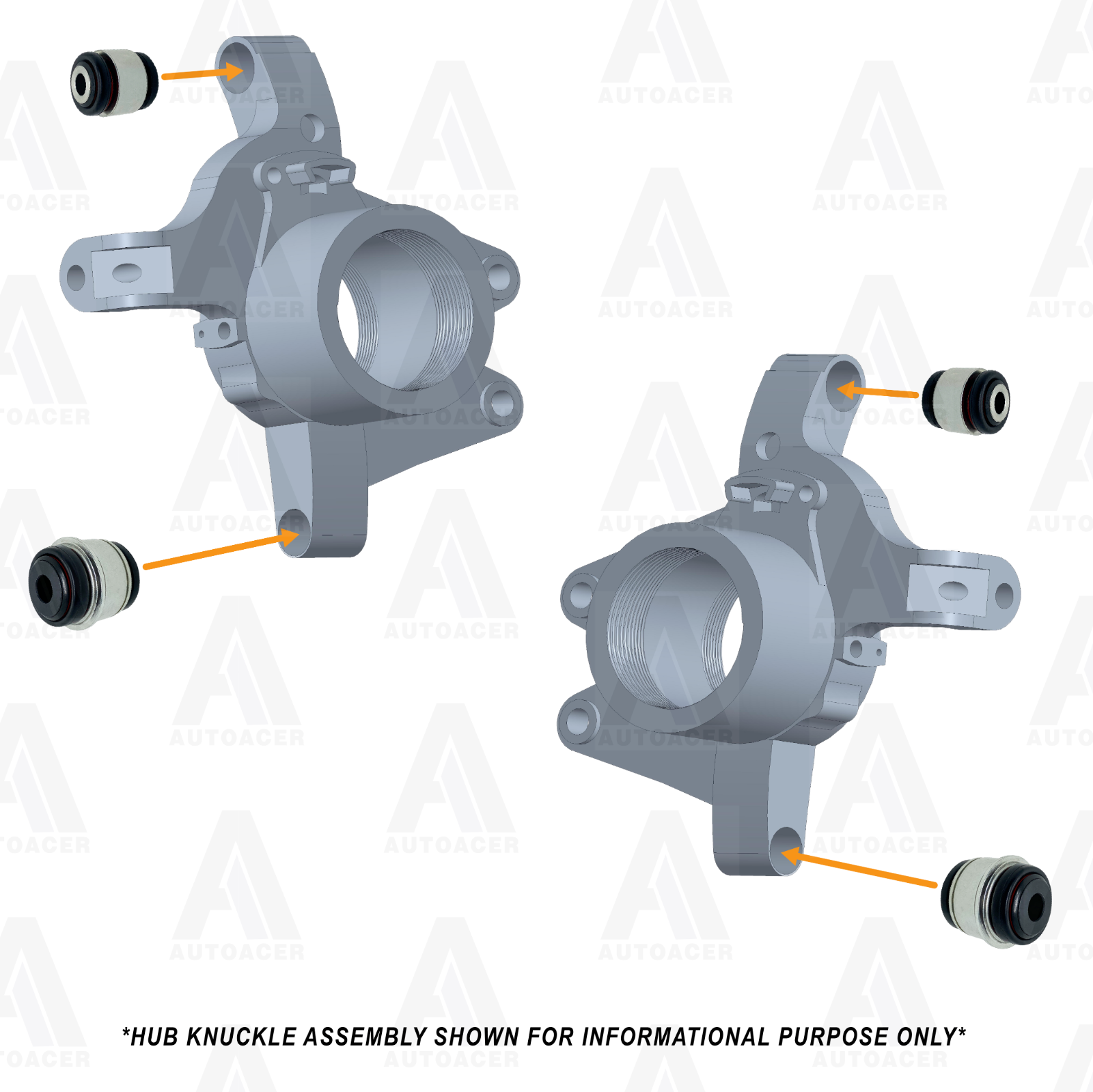 Rear Control Arms and Knuckle Bushes Kit 12pc For Land Rover LR3 05-09 ...