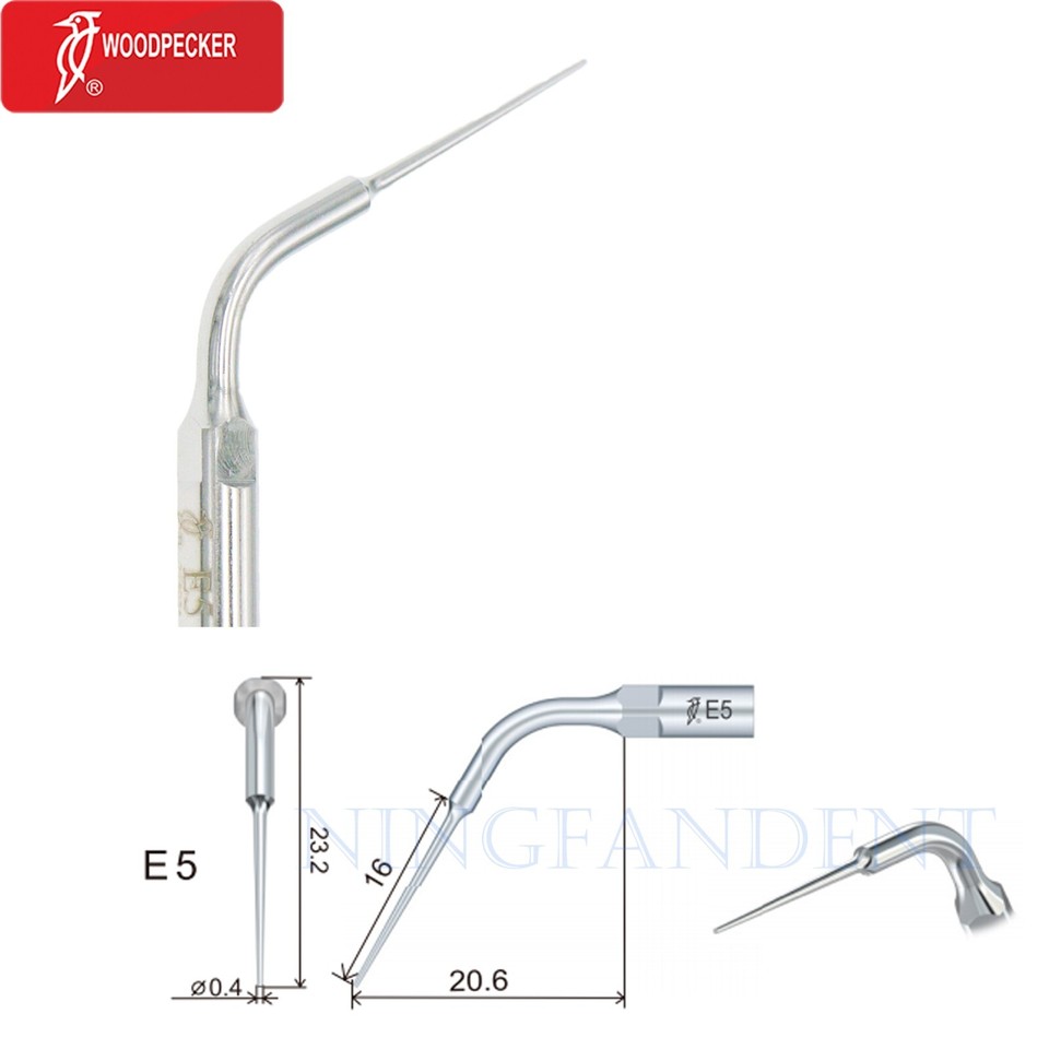 Woodpecker Tips Fits Dental Endo EMS Ultrasonic Scaler Root Canal ...