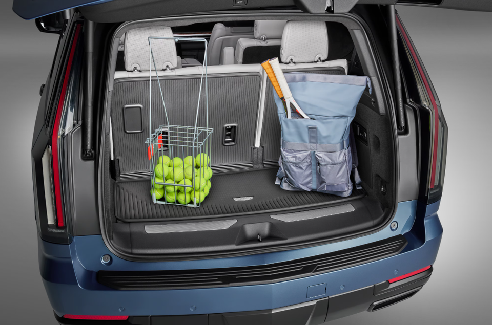 2021-2025 Cadillac Escalade Integrated Cargo Liner w/ Cadillac Logo ...