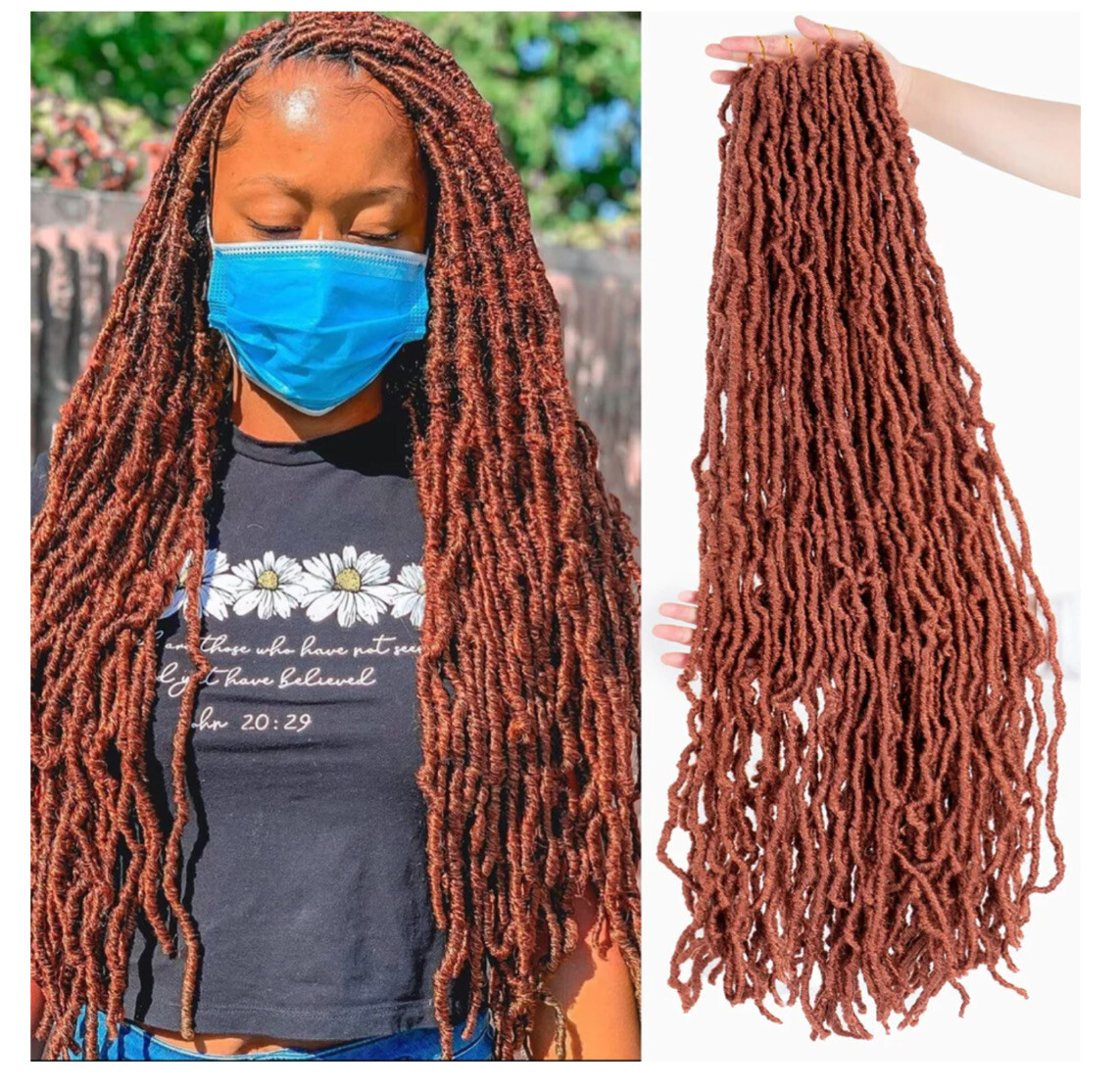 Faux Locs 16 Inch Soft Locs Crochet Hair 6 Packs Short New Faux Locs
