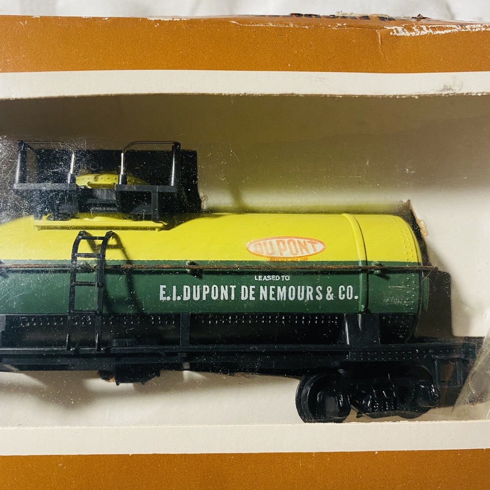 Tyco HO Scale DUPX 6046 Yellow & Green Dome Tanker with Box | eBay