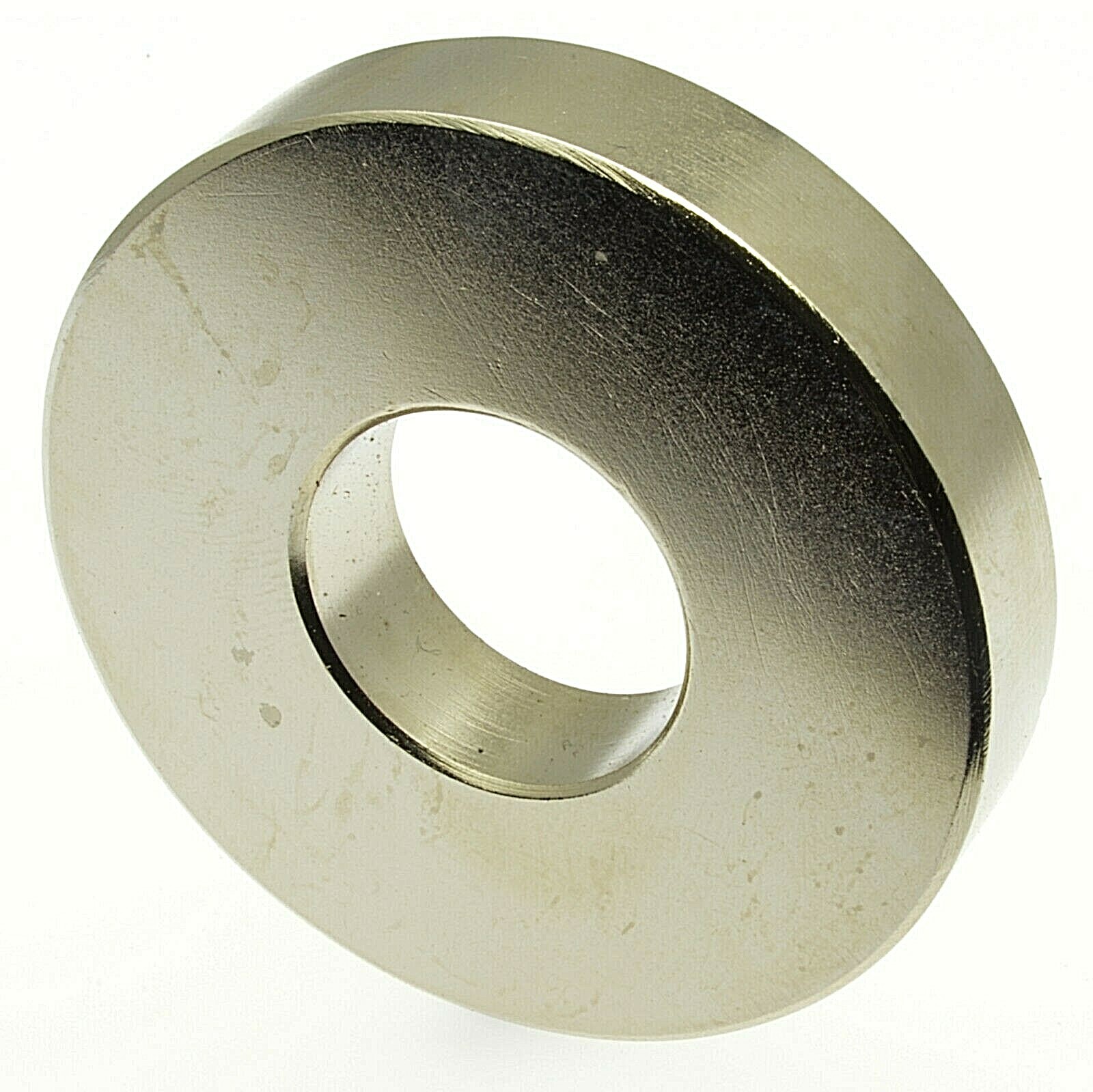 Very Strong Ring Magnet 50mm x 10mm with 20mm Hole * 29.5Kg PULL * Disc ...
