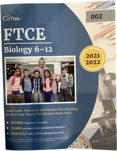 FTCE Biology 6-12 Study Guide : Prep Book with Practice Test Questions ...