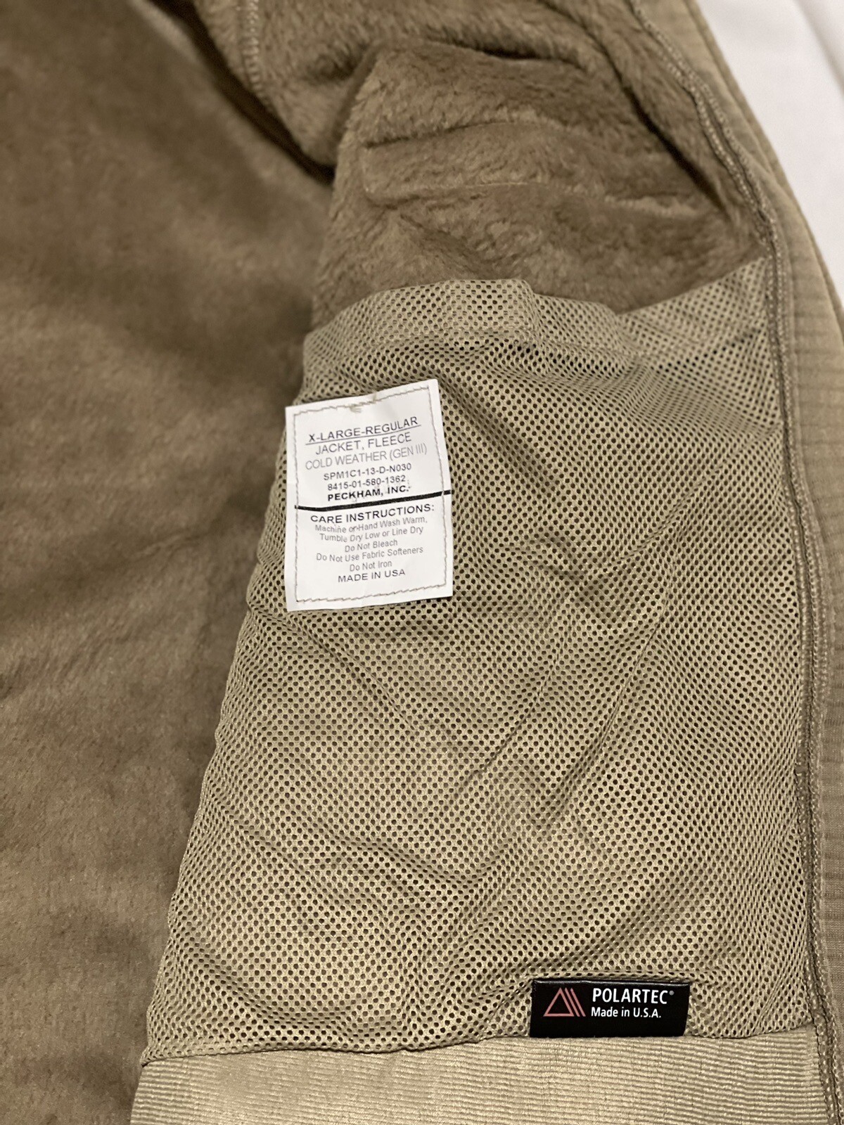 POLARTEC THERMAL PRO GEN III LEVEL 3 FLEECE OCP MULTICAM JACKET COYOTE ...