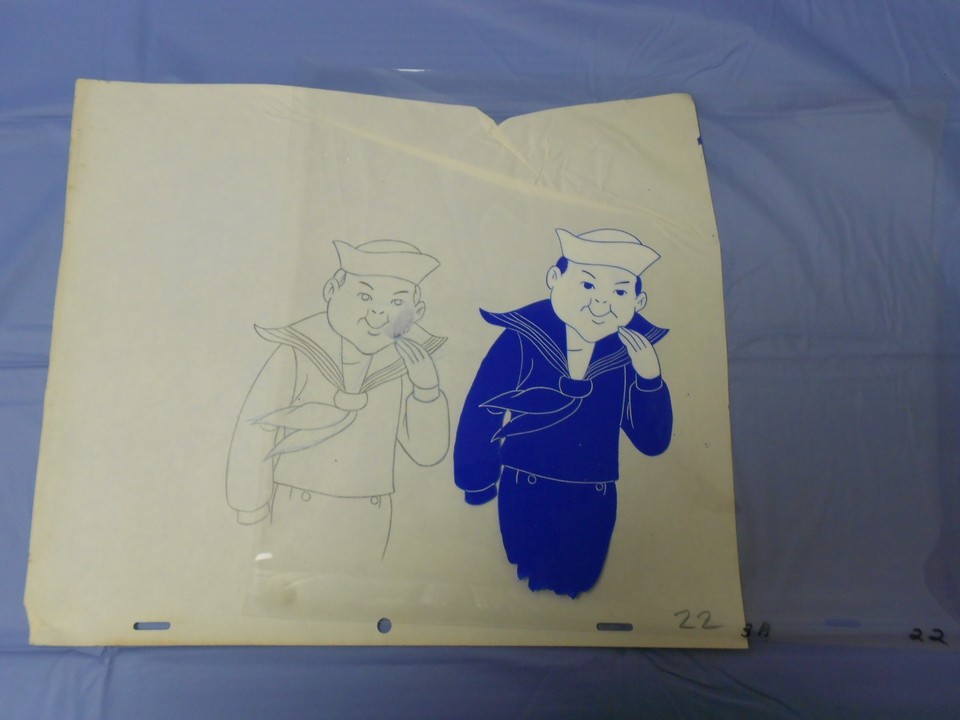 CRACKER JACK Production Pencil Drawing & Hand Painted Animation Cel 3A ...