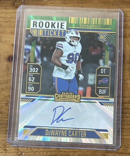 DeWayne Carter Rookie Ticket RC Panini Contenders Autograph Auto 2024 ...