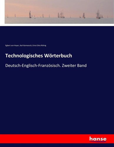 Egbert Von Hoyer (u. a.) | Technologisches Wörterbuch | Taschenbuch ...