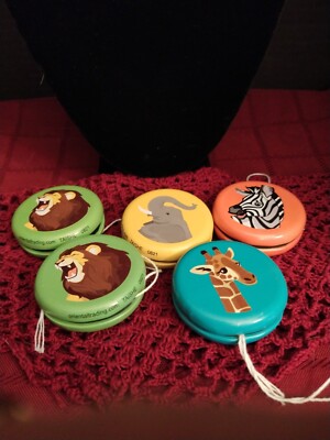 Vintage Yo-Yo 5 Party Lot Zoo Animals Oriental Trading Co. 1994 | eBay