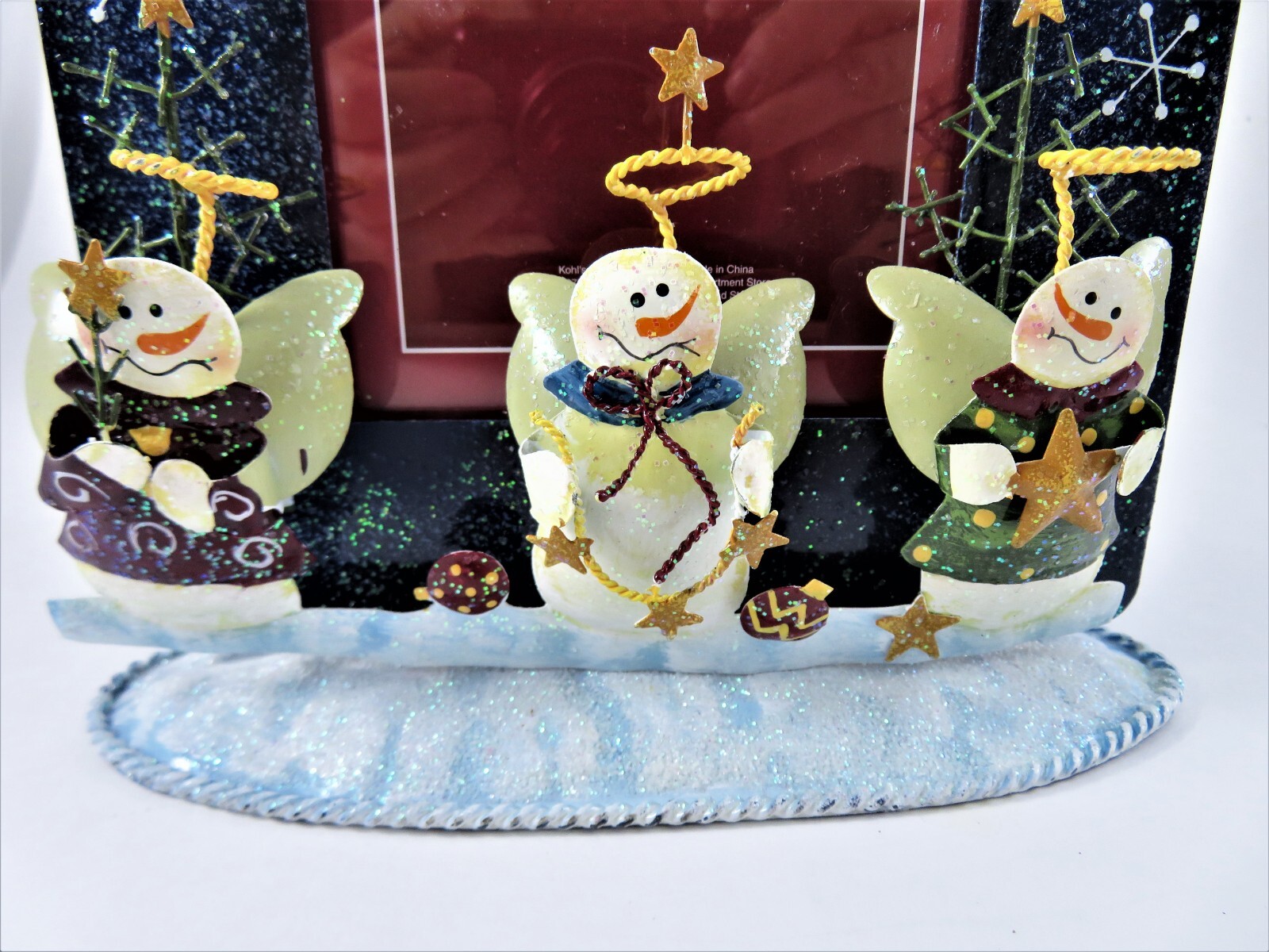 Tin Photo Frame St. Nicholas Square Winter Theme For 4X6 Picture ...