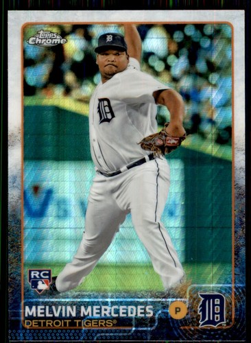 2015 Topps Chrome Prism Refractor Melvin Mercedes Rookie Detroit Tigers ...