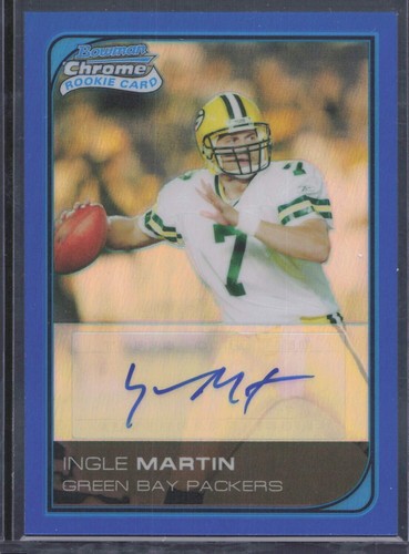 2006 Bowman Chrome Ingle Martin Autograph Blue Refractor Rookie RC /75 ...