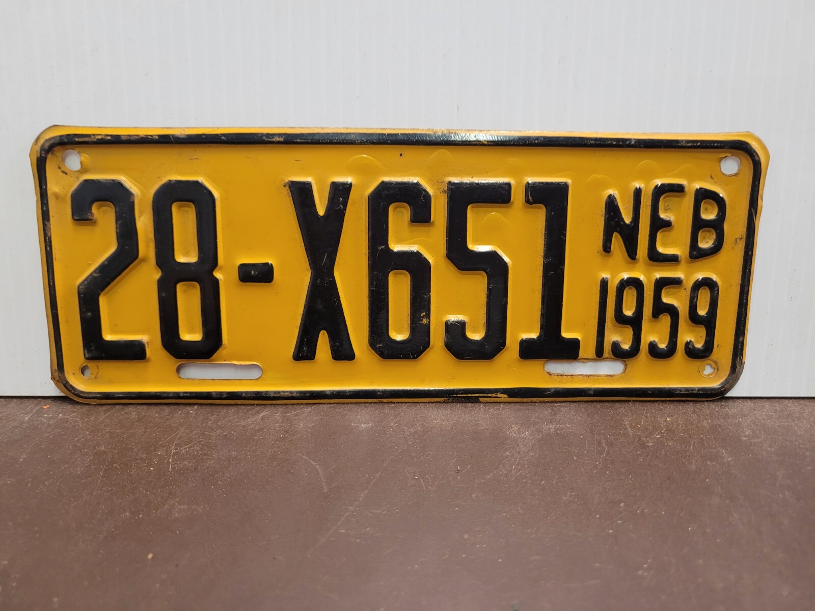 1959 Nebraska TRAILER License Plate Tag Original. | eBay
