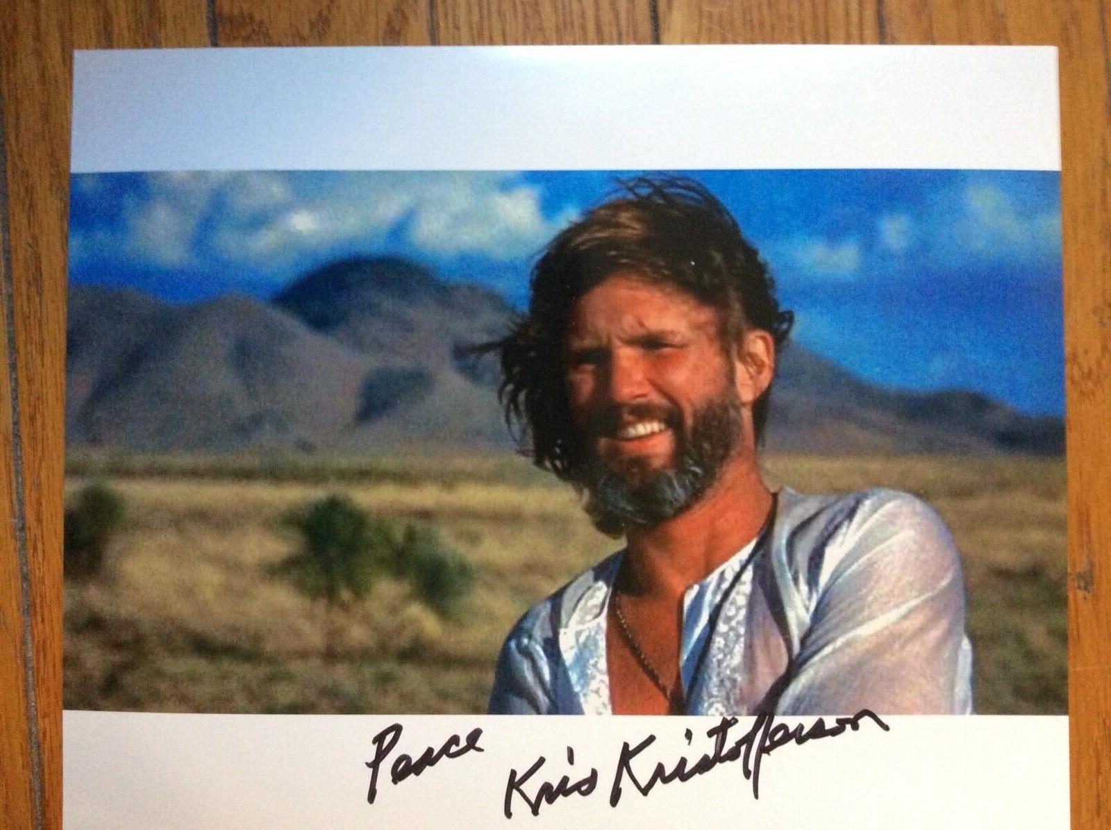 KRIS KRISTOFFERSON 8x10 PHOTO SIGNED Guaranteed Authentic Rare Full ...