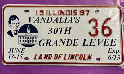 LICENSE PLATE PLATES Illinois collector event 1997 36 | eBay