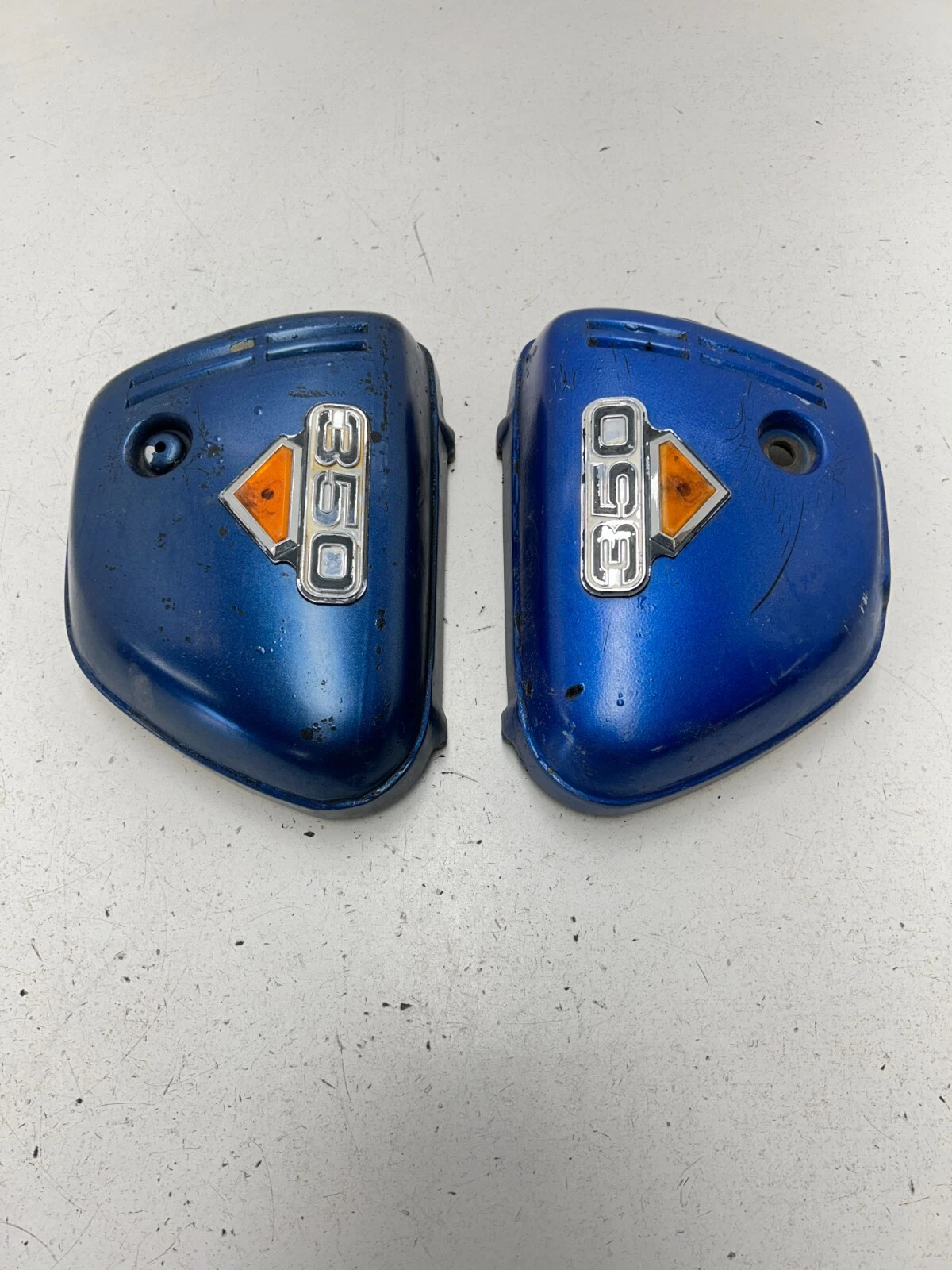 73 1973 Honda CB350 Cb 350 OEM Left Right Side Sides Cover Covers ...