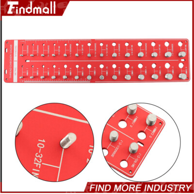 Findmall Nut And Bolt Thread Checker 28 Hole Thread Gauge Inch And ...