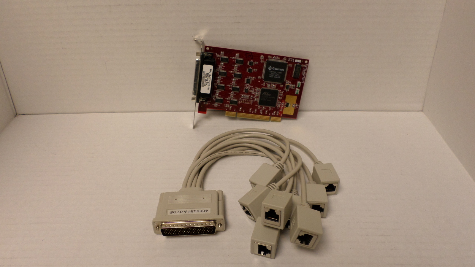 New Comtrol 99099-4 Rocketport uPCI 8 port New Bulk with RJ45 Cable Set ...