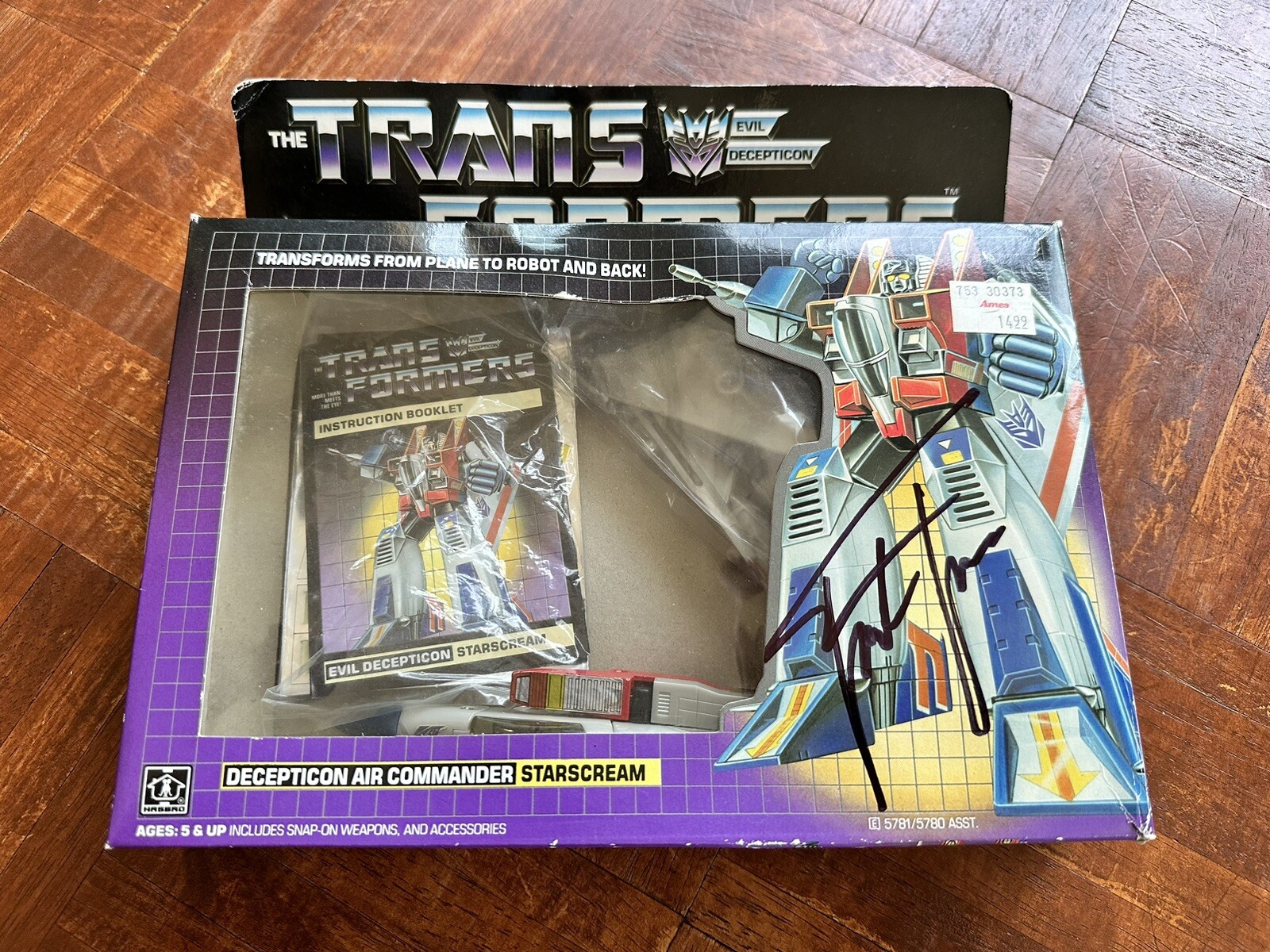 Original G1 Transformers Starscream Autographed Frank Todaro Complete ...