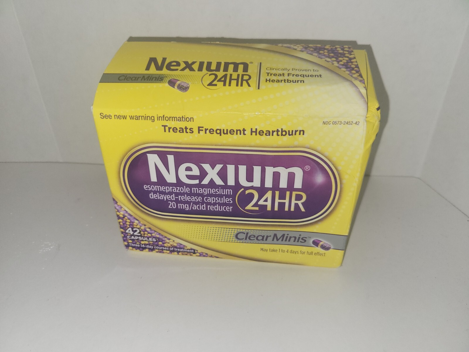New Nexium 24HR ClearMinis (20mg, 42 Count) EXP 02/2026 FAST SHIPPING ...