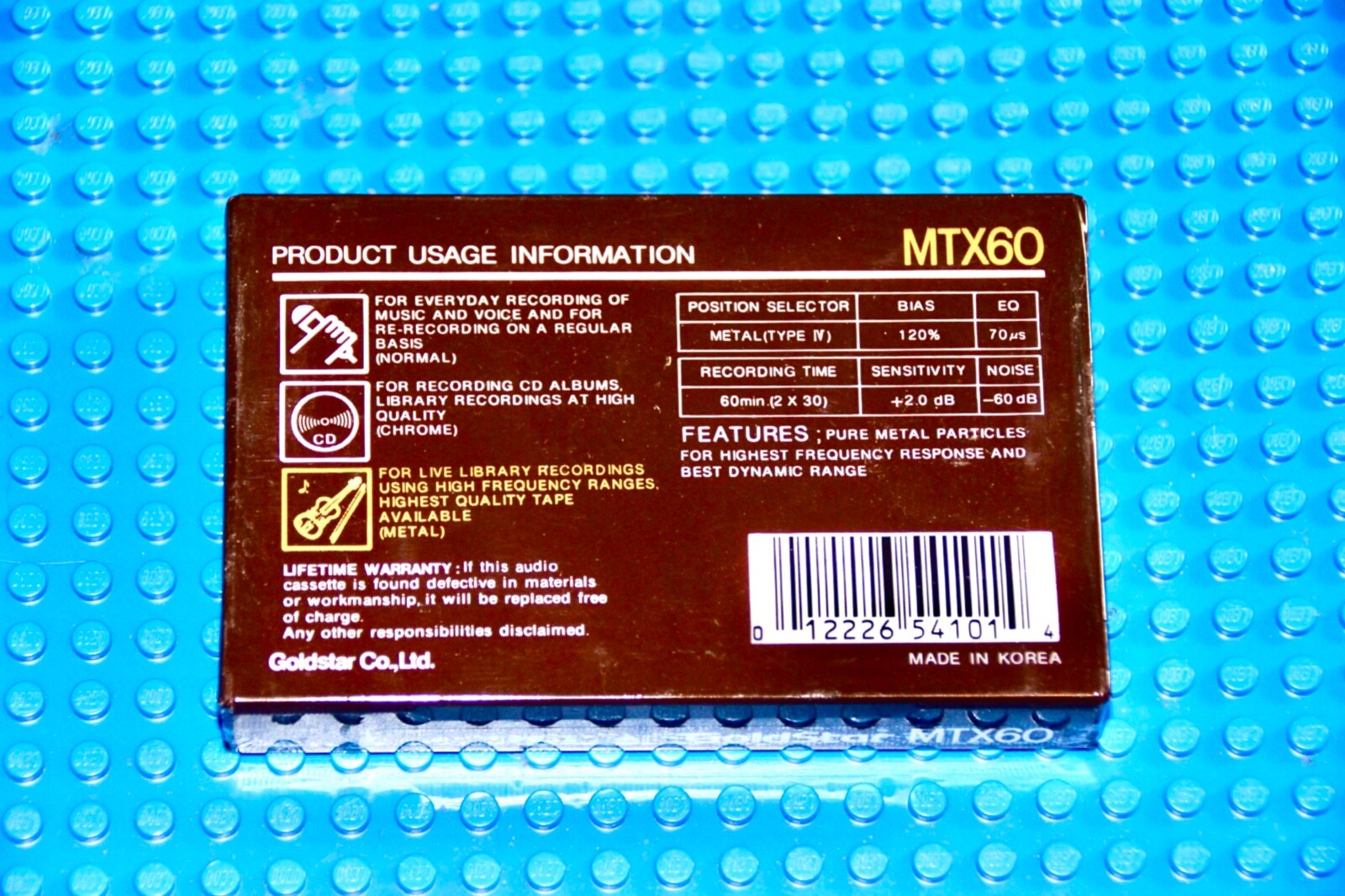 Goldstar MTX 60 Type IV Cassette Tape () for sale online | eBay