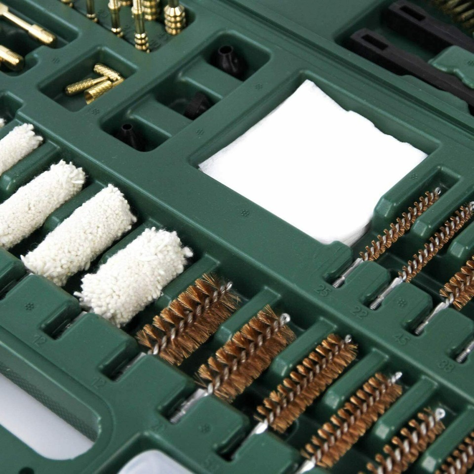 163pcs Gun Cleaning Kit Universal Rifle Pistol Shotgun Handgun Firearm ...