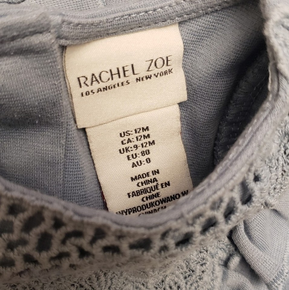 Rachel Zoe Kids/Infant 12 Month Light Blue Ruffled Top & Polkadot ...