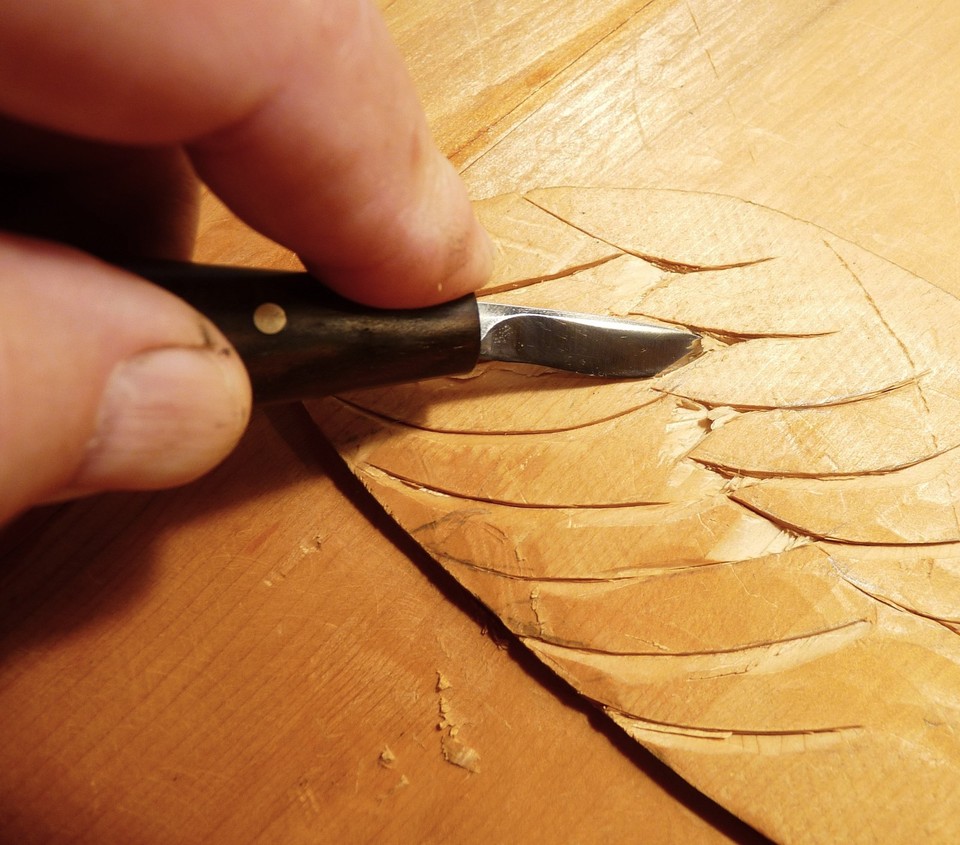 Davis Bros. Collectible Hand Made WW-SL Woodcarving & Whittling Detail ...