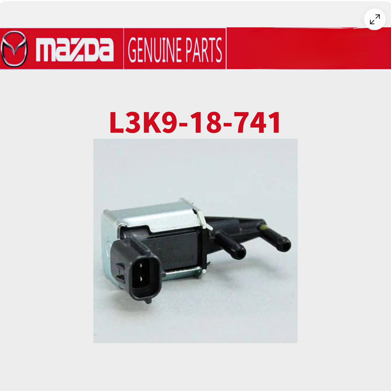 Mazda 3 Cx-7 Turbo Charger Boost Solenoid L3K918741 OEM for sale online ...