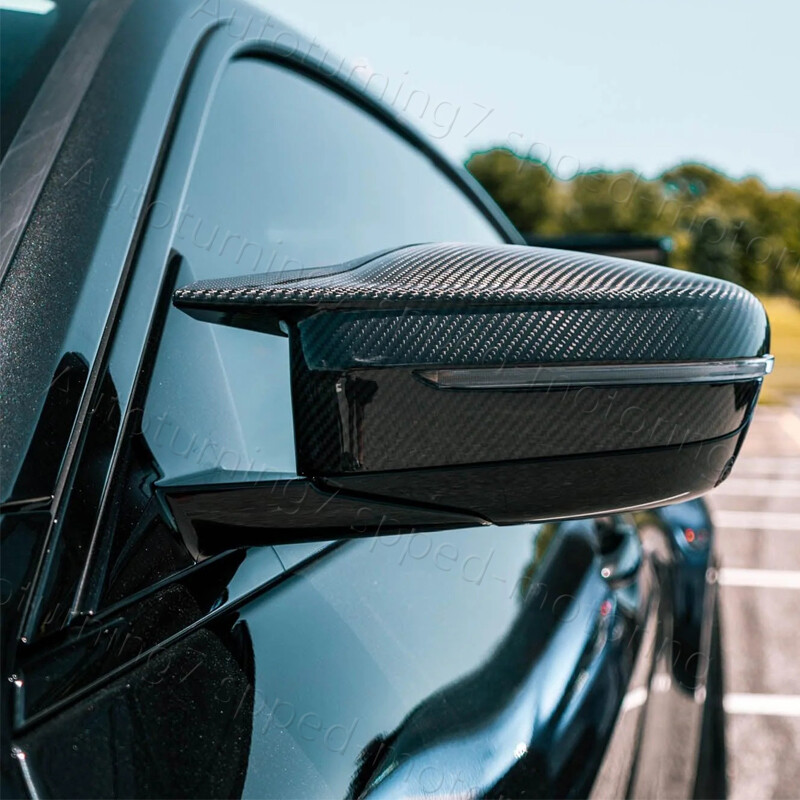 For 2021-24 BMW G80 M3 G82 M4 G87 M2 Dry Carbon Side Mirror Covers Caps ...