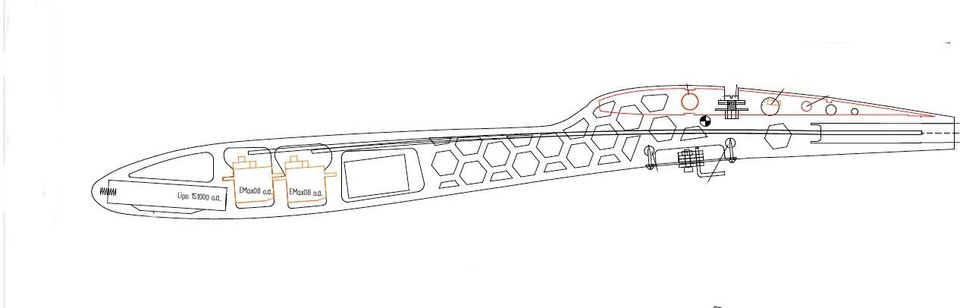 F3 / F3L RC thermal soaring glider - Ballare-T RES Glider 2m wing span ...
